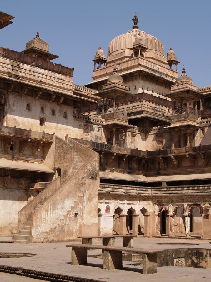 Orchha Palace india stock photo. Image of architecture - 11611192