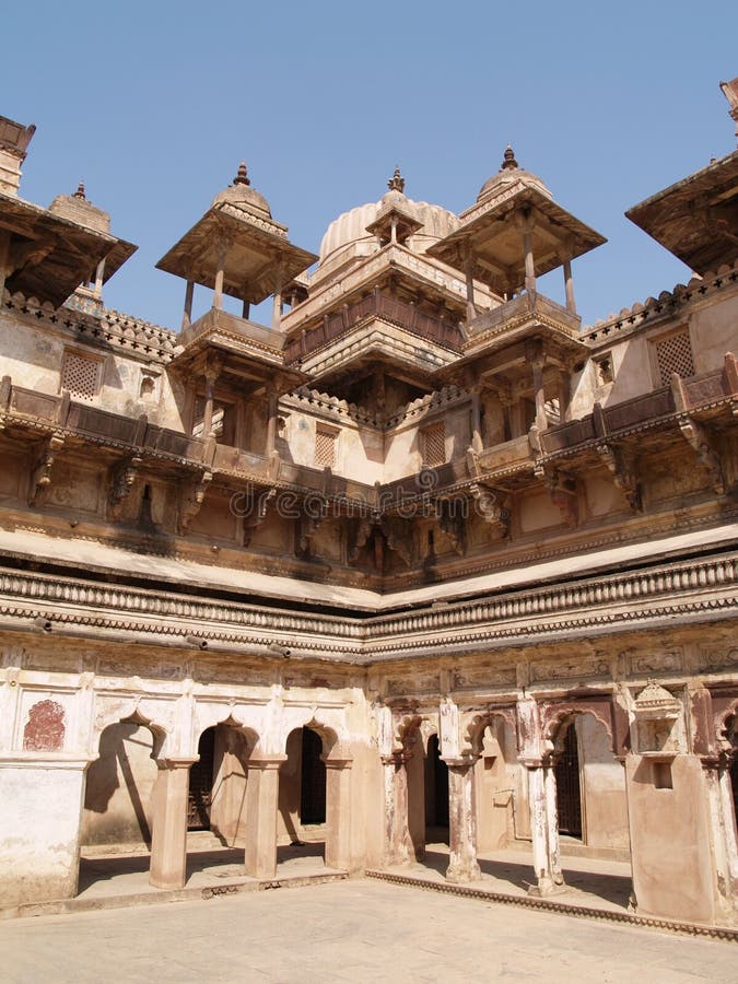 Palace in Orcha, Madhya Pradesh Stock Image - Image of madhya, holy ...