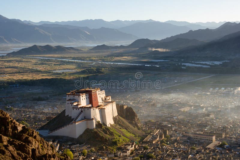Palace of Panchen Lamas in Shigatse. Tibet Stock Image - Image of lamas ...