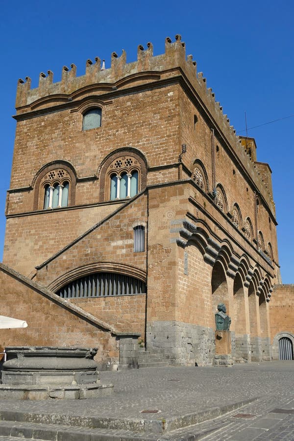 The Palace of the People S Captain in Orvieto Stock Photo - Image of ...