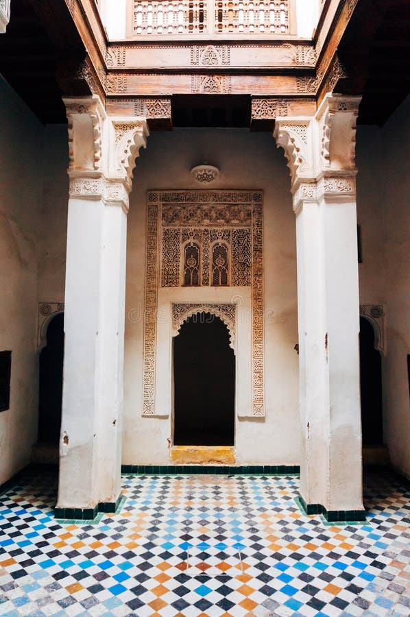 Palace in Morocco editorial stock photo. Image of floor - 263172968