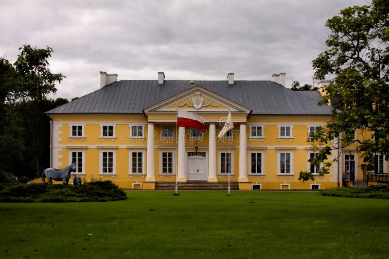 Palace in Racot stock image. Image of spring, property - 24437999