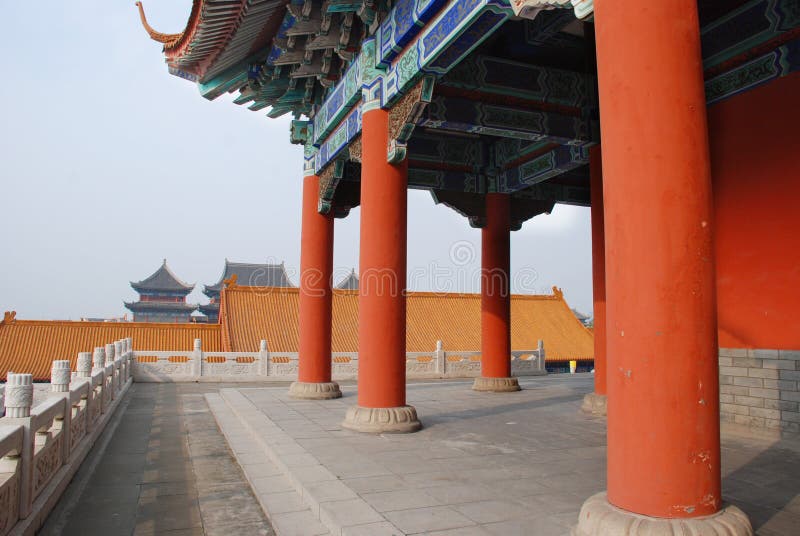 The Palace Red Columns Picture. Image: 4821793