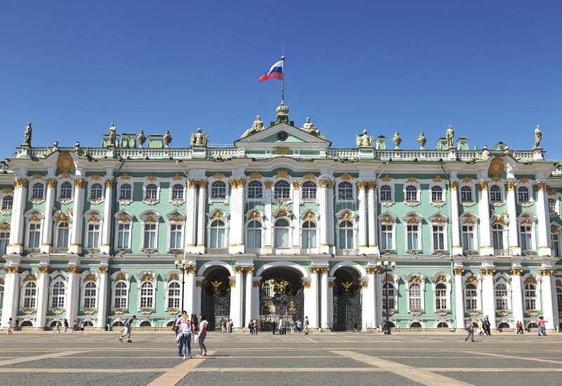 The Palace Square in Front of the Winter Palace Editorial Photography ...