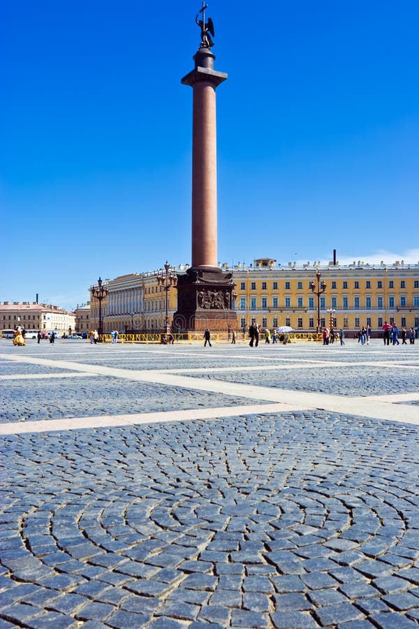 Palace Square of St. Petersburg, the General Headquarters, a Beautiful ...