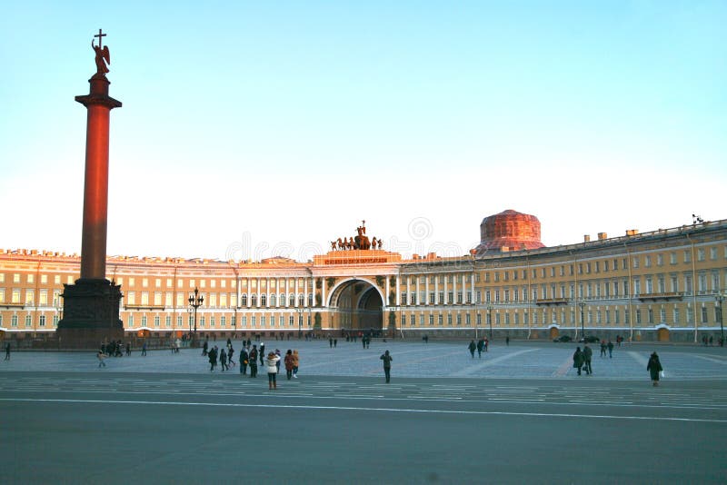 The Palace Square in Saint Petersburg ,Russia Stock Image - Image of ...