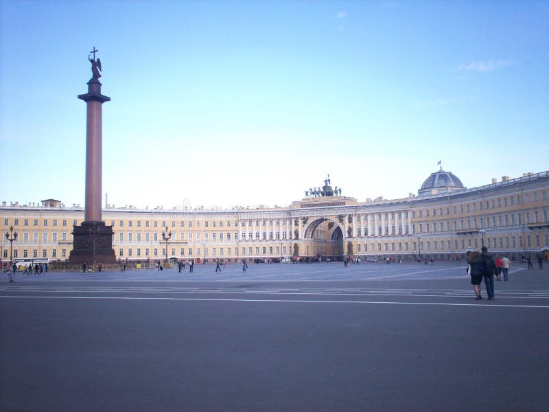 Palace Square, St Petersburg Stock Photo - Image of memorial ...