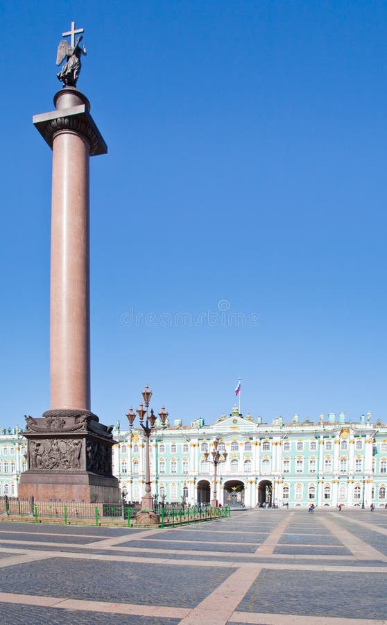 Palace Square in St.Petersburg, Russia Stock Image - Image of ...