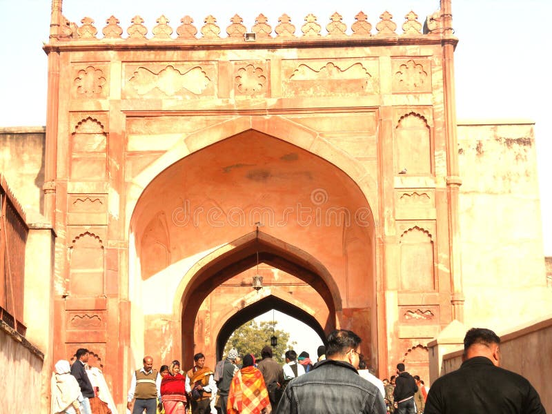 Pink Taj Mahal, Agra, India Stock Image - Image of ahmad, mausoleum ...