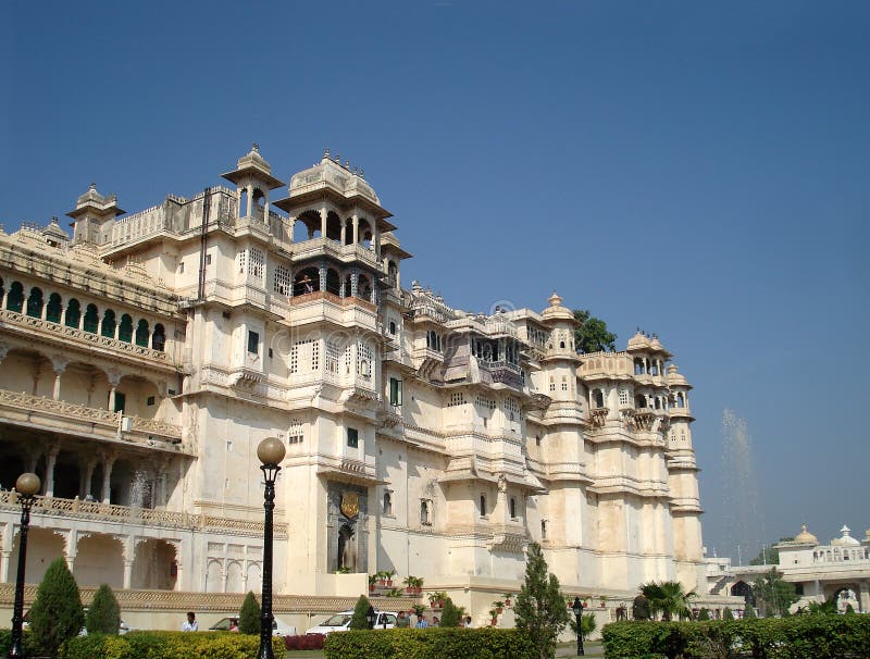Palace in Udaipur stock photo. Image of white, architecture - 12459770