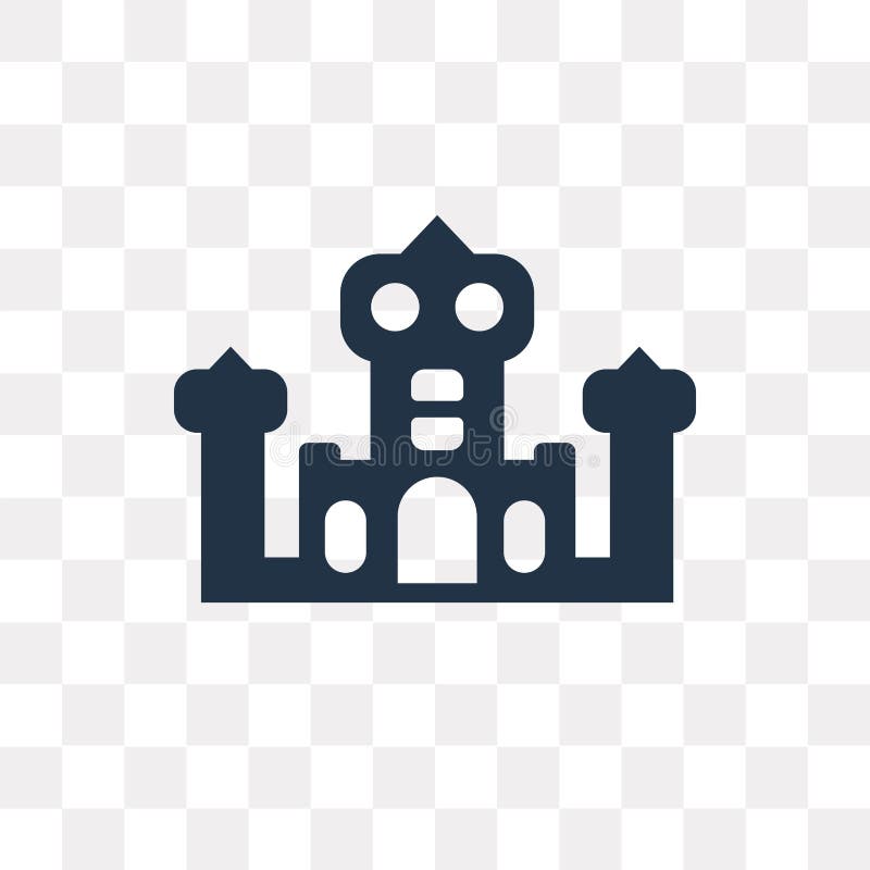 Palace Vector Icon Isolated on Transparent Background, Palace T Stock ...
