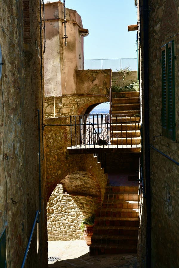 Connections between Various Medieval Buildings with Stairs and Bridges ...