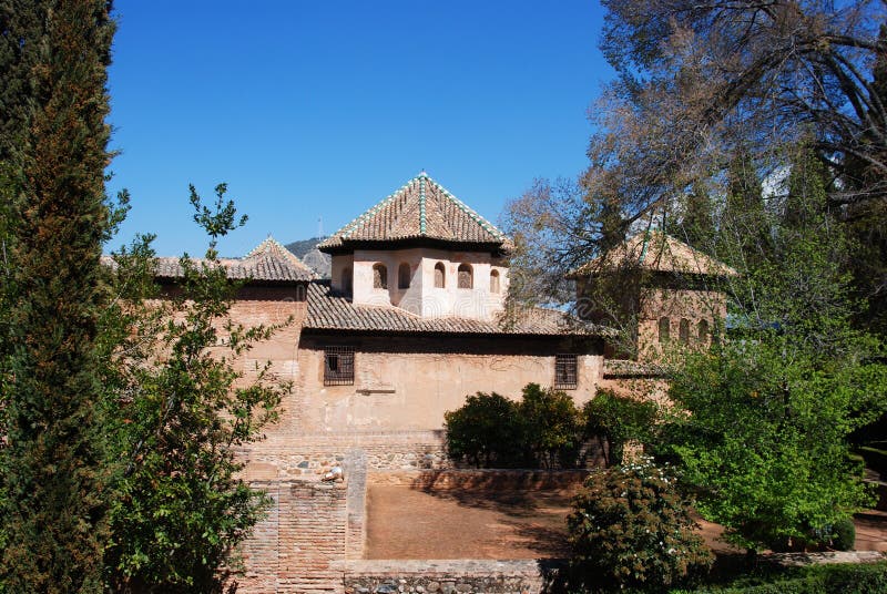 Palacio De Nasrid, Alhambra Palace Imagen de archivo - Imagen de cielo ...