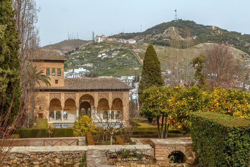 Palacio De Partal, Alhambra, Granada Imagen de archivo - Imagen de ...