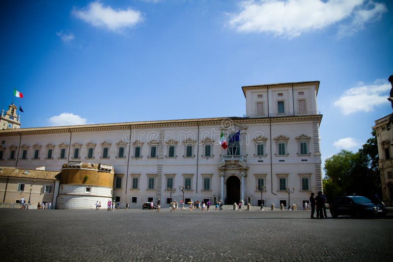 Palacio de Quirinal, Roma foto editorial. Imagen de pavimento - 21170946