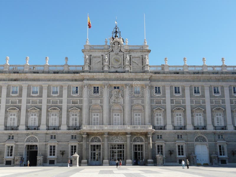 Palacio Real in Madrid, Spain Stock Photo - Image of historic, famous ...