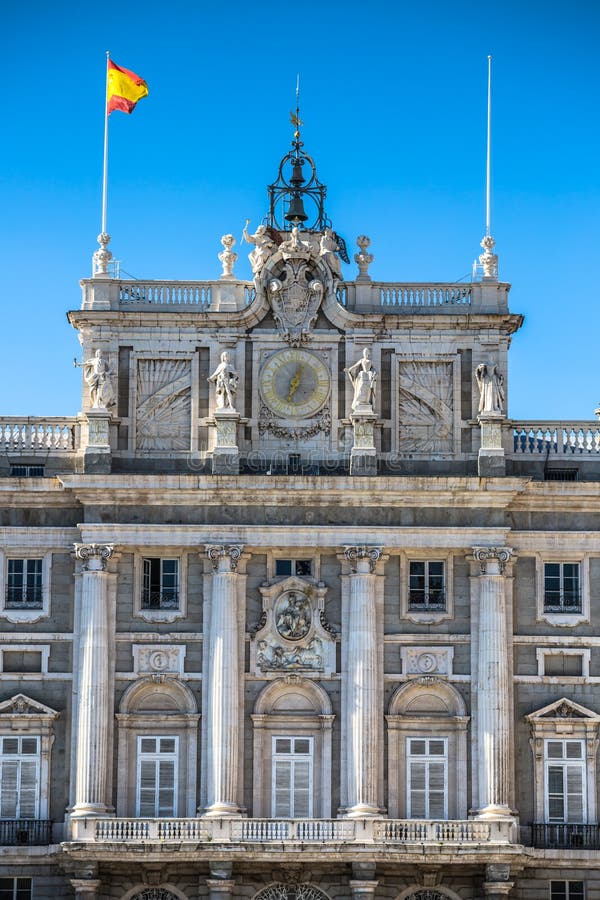 Palacio Real - Spanish Royal Palace in Madrid Stock Photo - Image of ...