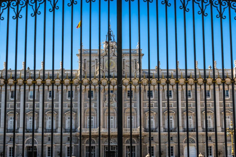 Palacio Real - Spanish Royal Palace in Madrid Stock Image - Image of ...