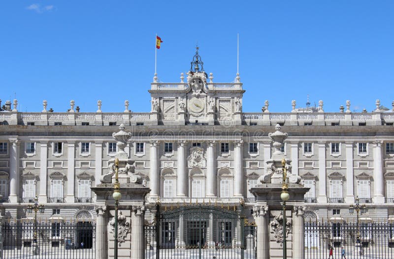 Palacio Reale - Palazzo Reale Spagnolo A Madrid Immagine Stock ...