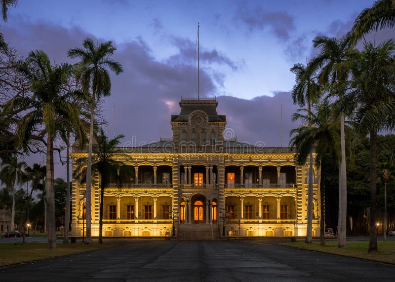 Palais D'Iolani à Honolulu Hawaï Photo stock éditorial - Image du gouvernement, redevance: 79645838