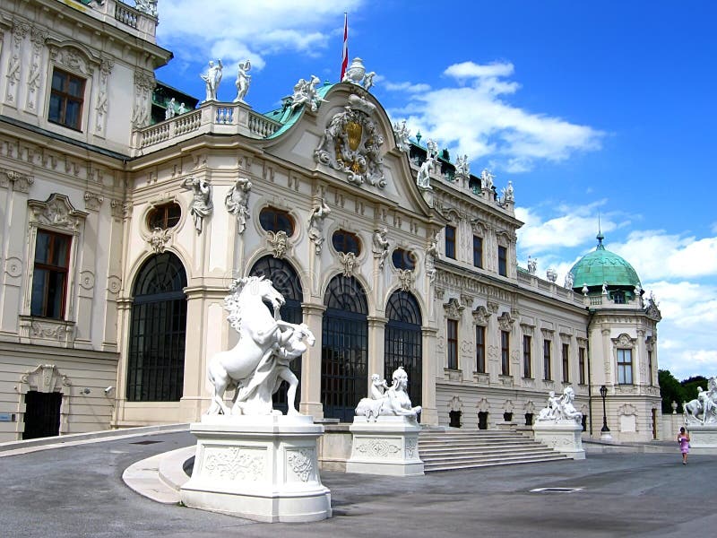 Palais De Belvédère, Vienne En Autriche, Vue D'été Photo stock - Image ...