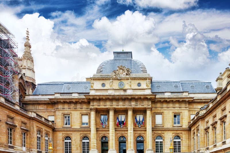 Palais De Justice, Paris, France. Image stock - Image du historique ...