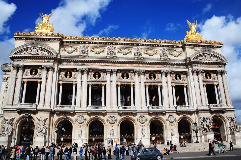 The Palais Garnier in Paris Editorial Image - Image of horizontal ...
