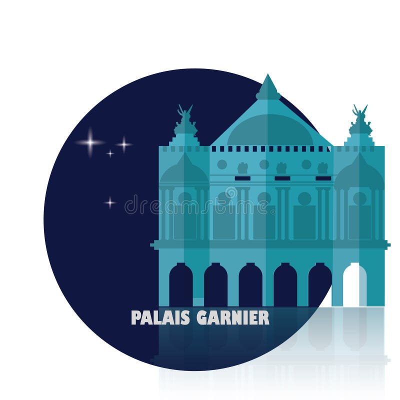 Palais Garnier. Vector Illustration Decorative Design Stock ...