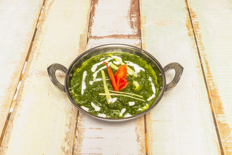 Palak Paneer: Paneer in a Creamy Spinach Sauce Stock Image - Image of ...