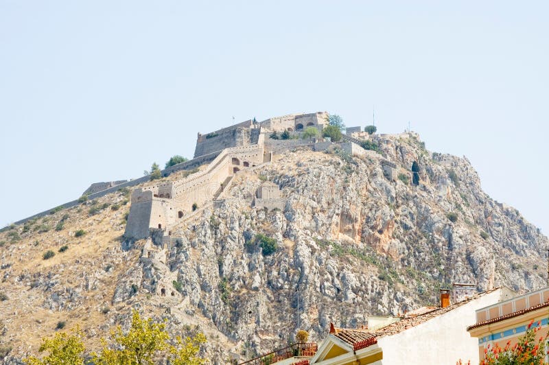 Palamidi castle in Nafplio stock image. Image of palamidi - 31109381