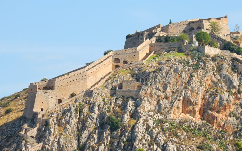 Palamidi , nafplio, greece stock photo. Image of coastal - 6571280