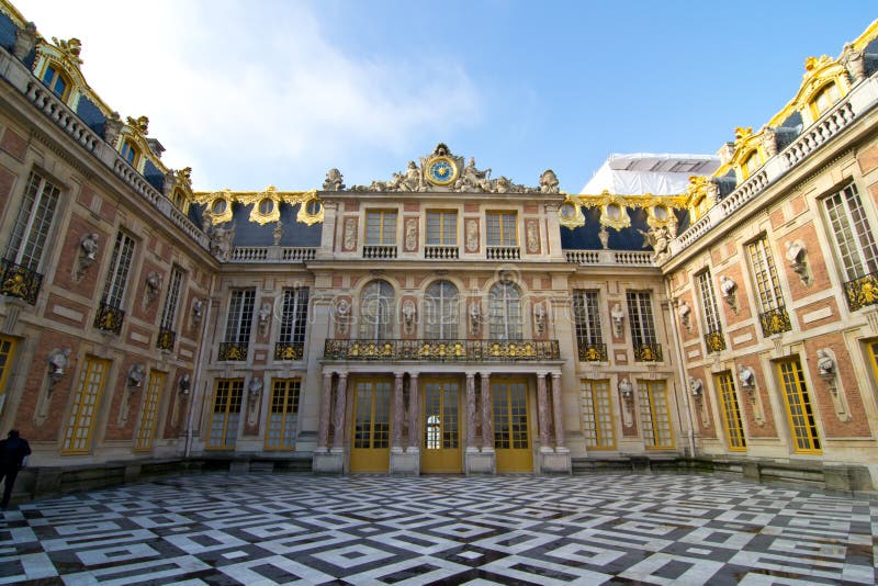 Fassade des Versailles stockbild. Bild von versailles - 20878749