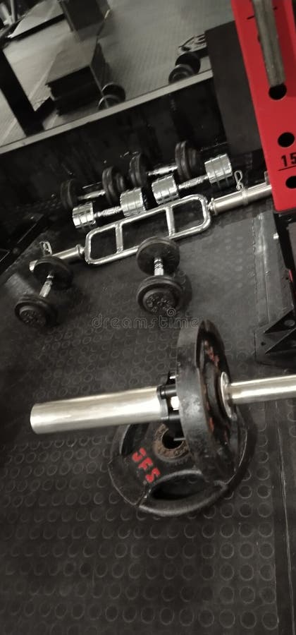 Palate gym barbell dumble stock image. Image of firearm - 262353549