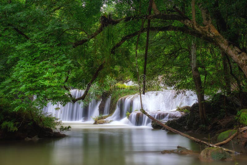 Palatha Waterfall Umphang Tak ,Thailand. Stock Image - Image of heaven ...
