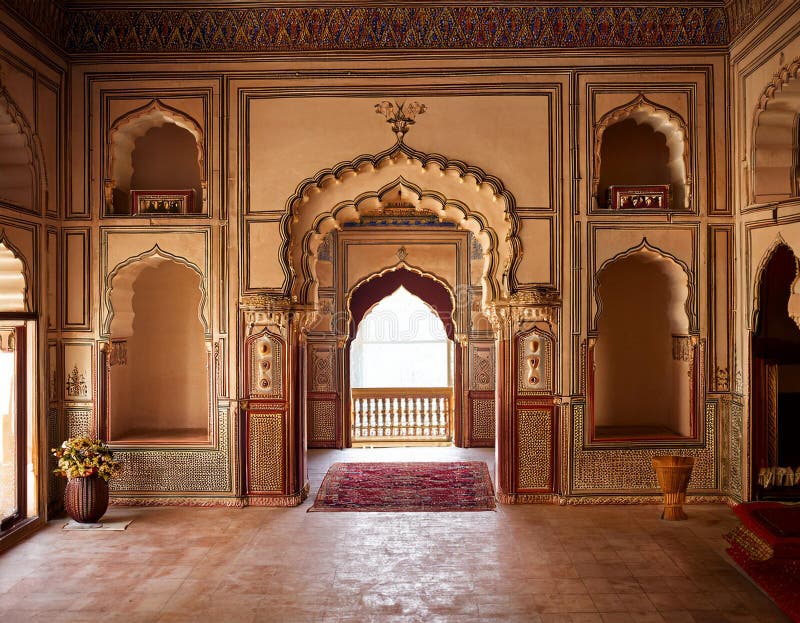 Palatial Indian Haveli with Intricate Details Stock Photo - Image of ...