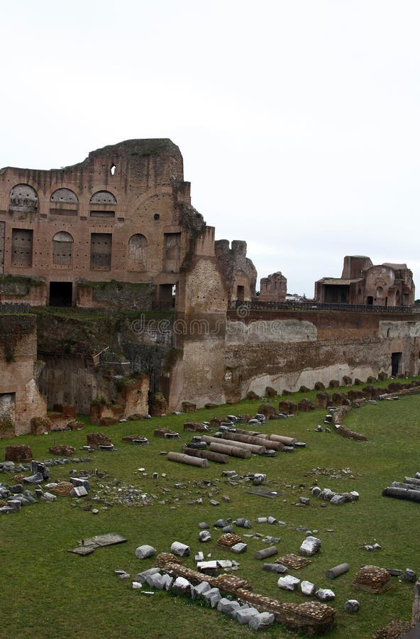 Palatino Ruins in Rome, Italy Stock Photo - Image of historic, outdoor ...