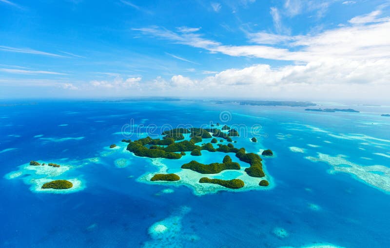 Palau islands from above stock image. Image of holiday - 170531929