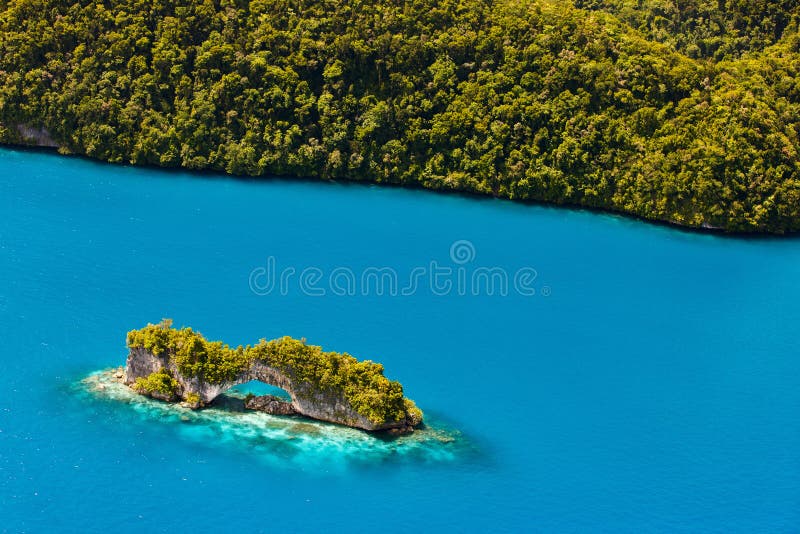 Palau islands from above stock image. Image of destination - 178591527