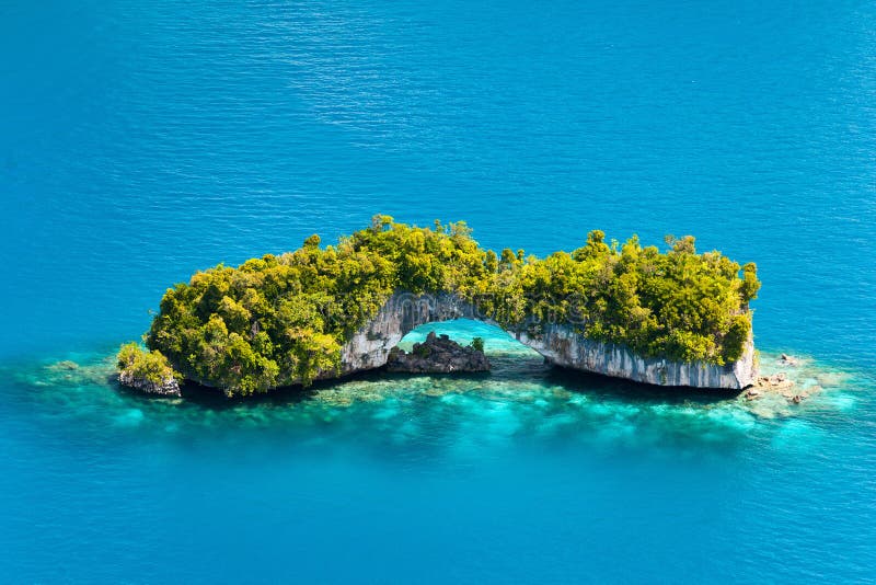 Palau islands from above stock image. Image of ocean - 55697677