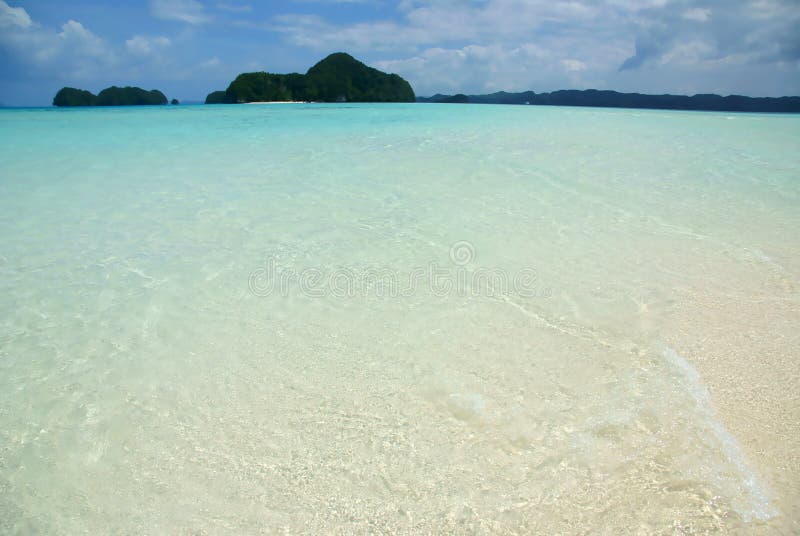Palau S Islands and Clear Water Stock Photo - Image of green, islands ...