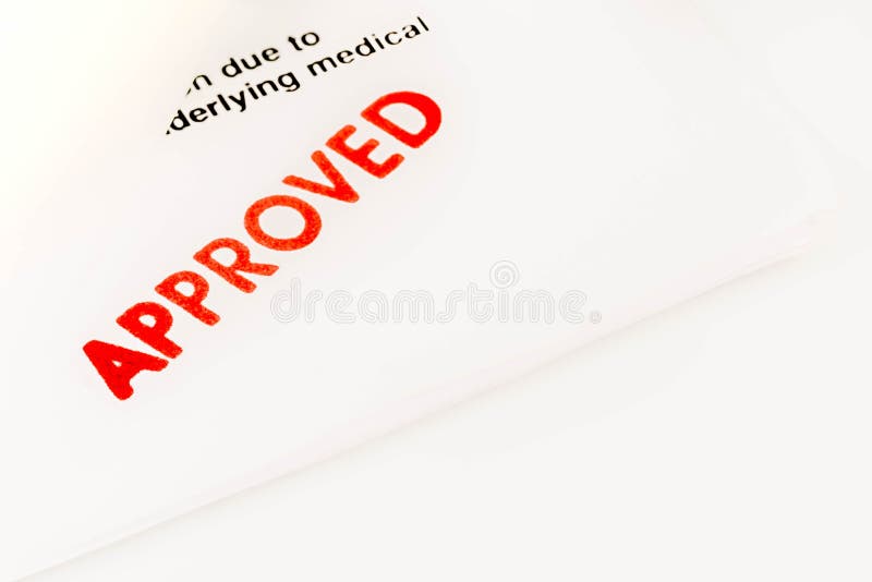 Carimbo De Documento Em Papel Aprovado Imagem de Stock - Imagem de ...