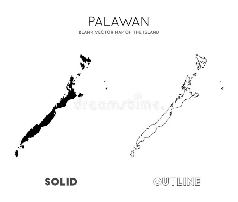 Palawan Map Stock Illustrations – 217 Palawan Map Stock Illustrations ...