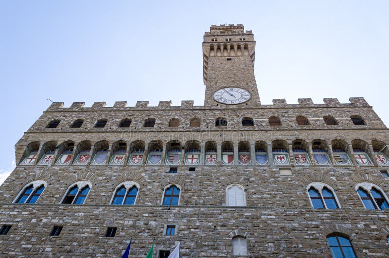 Palazzio Vecchio in Florence Stock Photo - Image of history, palazzio ...