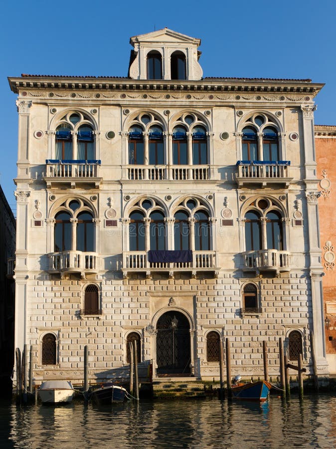 Palazzo Corner Spinell at the Grand Canal Stock Image - Image of ...