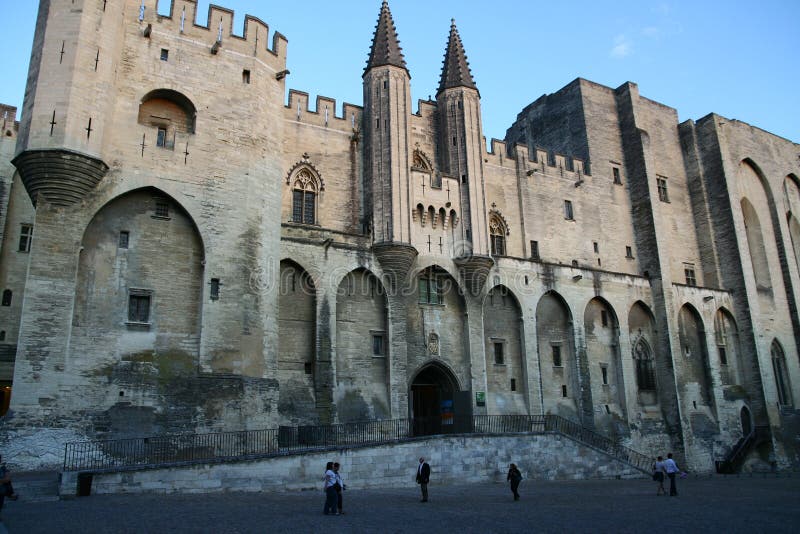 Palazzo del papa a Avignon immagine stock editoriale. Immagine di ...