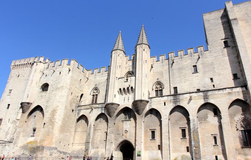 Palace Del Papa A Avignon, Francia Immagine Editoriale - Immagine di ...