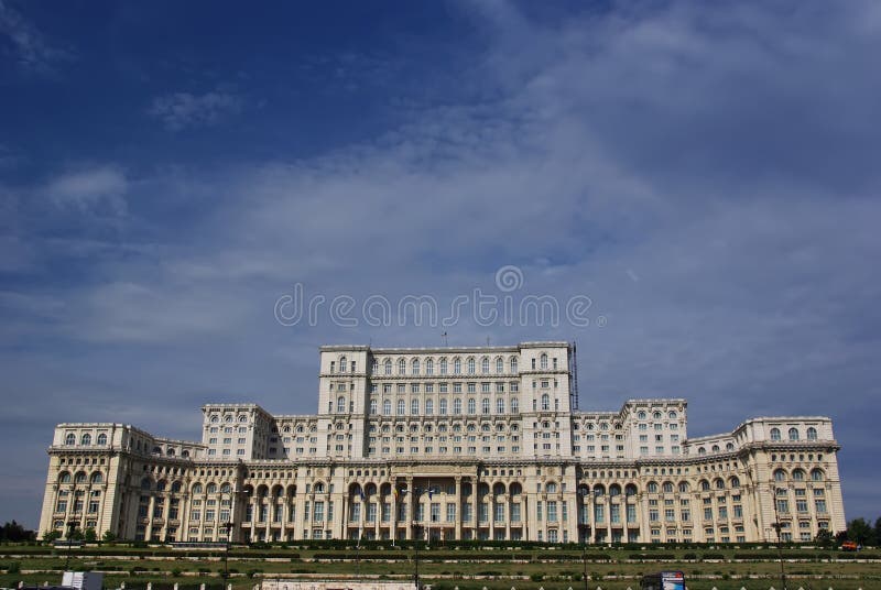 Il Palazzo Del Parlamento, Bucarest, Romania Immagine Stock - Immagine ...