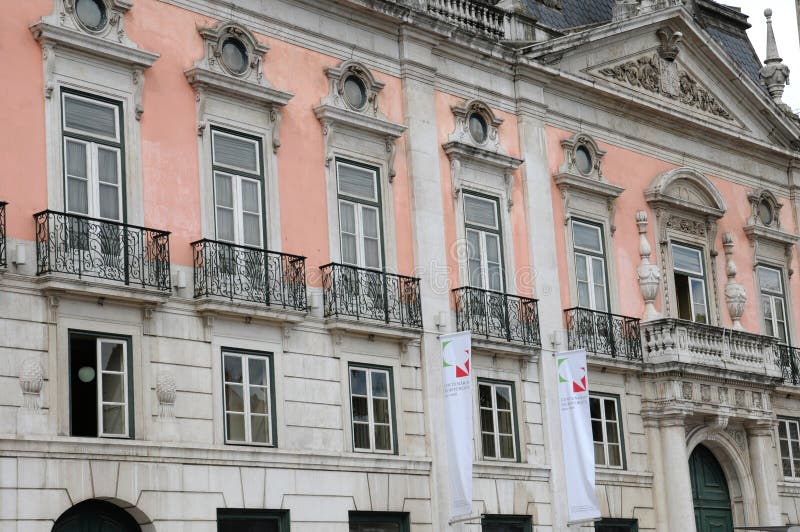 Palazzo di Foz a Lisbona fotografia stock editoriale. Immagine di ...