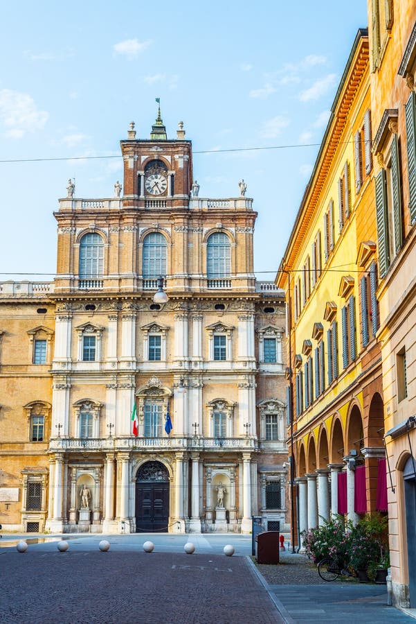 Palazzo Ducale in Piazza Roma of Modena. Italy. Stock Photo - Image of ...