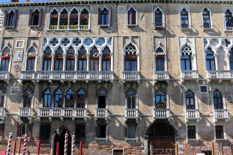 Palazzo Giustinian, Venedig, Italien Stockbild - Bild von draussen ...